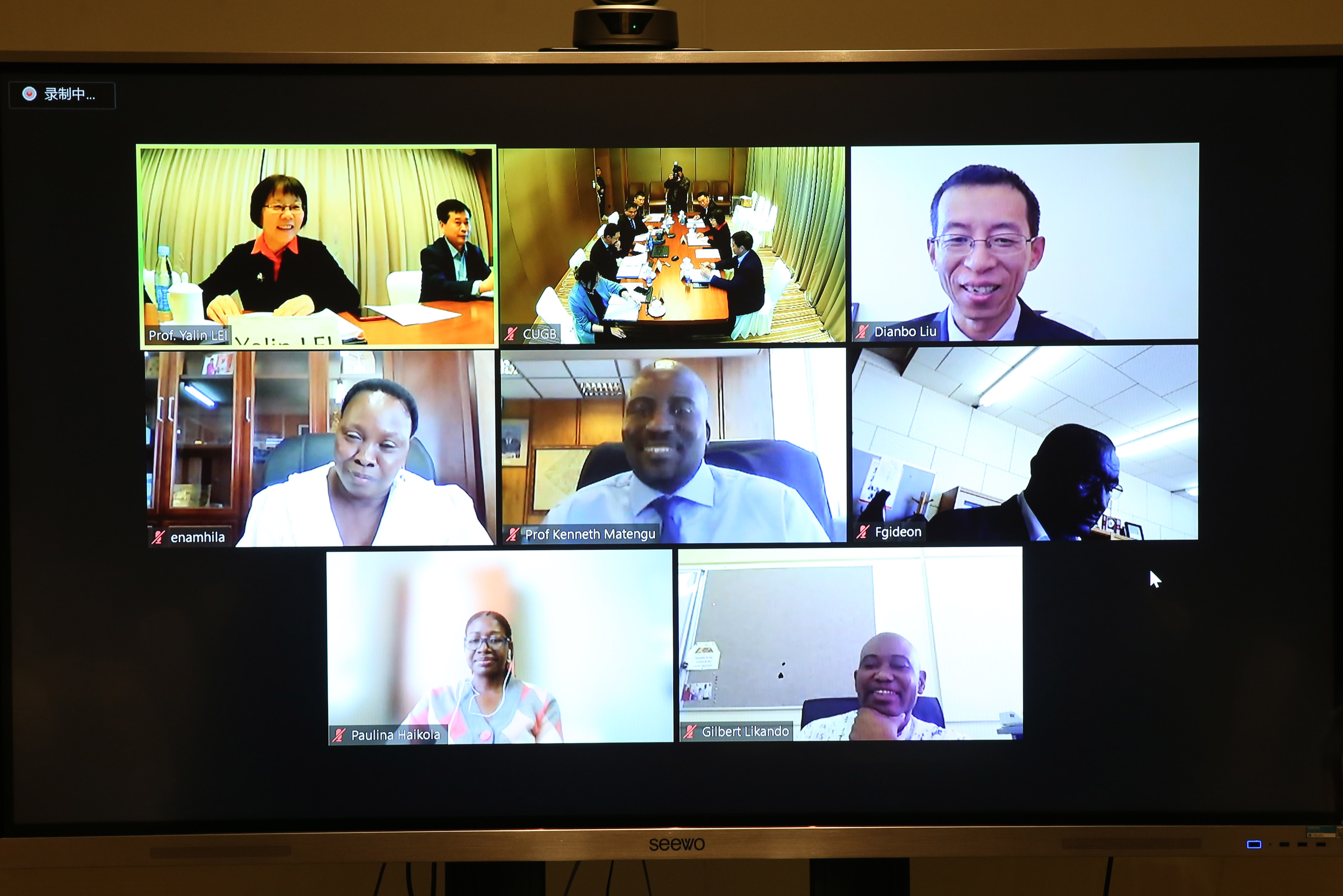 我校党委书记雷涯邻与纳米比亚大学校长 Kenneth Matengu举行会谈-中国地质大学（北京）